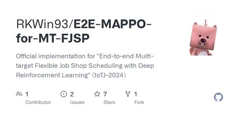 Github Rkwin93 E2e Mappo For Mt Fjsp Official Implementation For End To End Multi Target