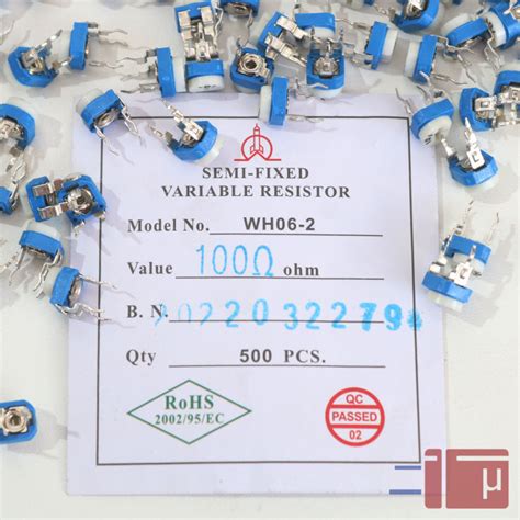 X10 Trimpot Vr 101 100 Ohm Variable Resistor Lazada Indonesia