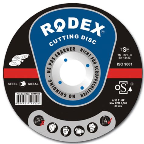 Отрезные диски по металлу Rodex 230x2,5x22: продажа, цена в Алматы ...