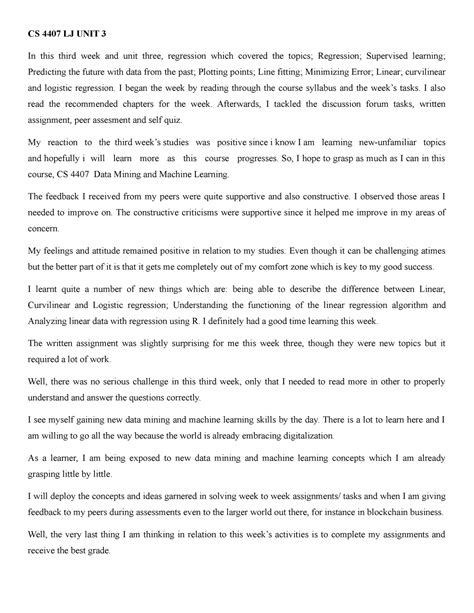 Cs 4407 L J Unit 3 This Is A Good Material Please Use It Wisely Cs 4407 Lj Unit 3 In This