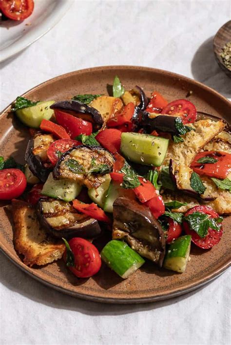 Eggplant Salad The Mediterranean Dish