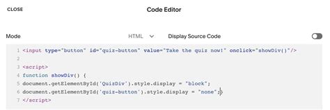 How To Embed Your Interact Quiz Behind A Button On Squarespace — Big