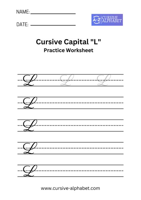 How To Write A Cursive Capital L