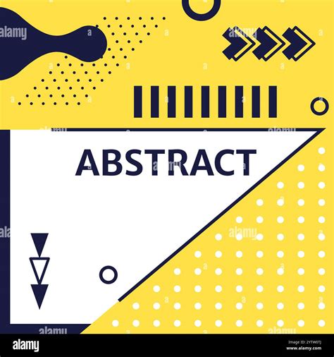 Modern Abstract Design Featuring A Vibrant Yellow Backdrop With Geometric Shapes Including