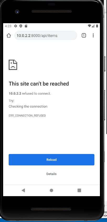 Android Avd Connect To Localhost Php Lumen Port 8000 Stack Overflow