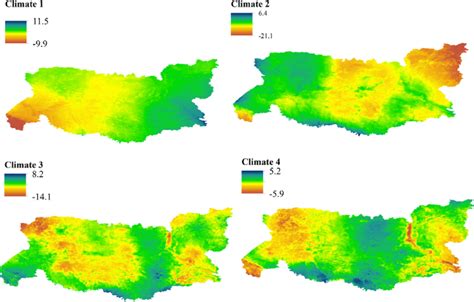 Spatial Variation Of Bioclimatic Principal Components Download