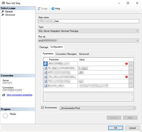 Sql Server Ssisdb Env Variables Missing From Sql Agent Job Config