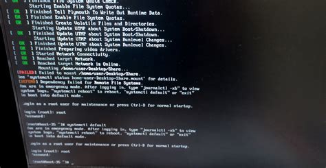 Boot Failed To Mount Home User Desktop Share See Systemctl Status Ask Ubuntu