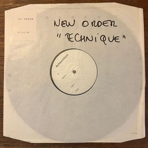 New Order Technique Vinyl Lp Album White Label 1989 R36688903