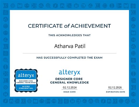 Alteryx Designer Core Micro Credential General Knowledg Computer