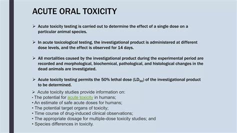 Acute Toxicity Studies 425 Pptx