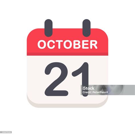 10 月 21 日 行事曆圖示向量圖形及更多2021圖片 2021 2024 2025 Istock