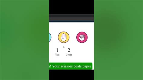 Rock Paper Scissors Game Build In Html Css Js Coding Codetech Youtube