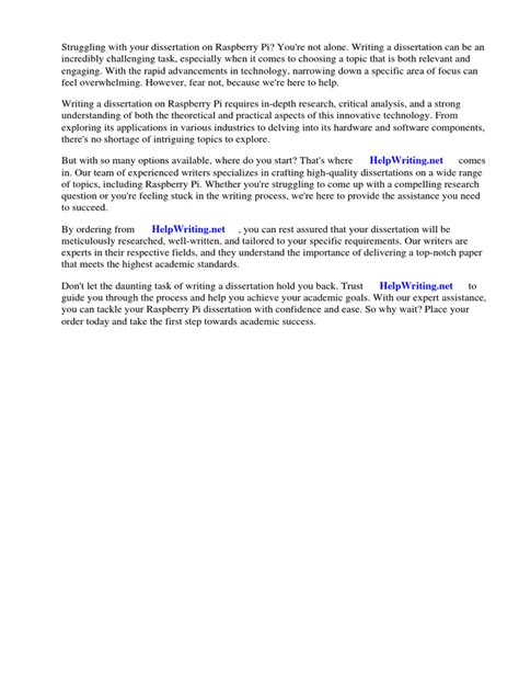 Raspberry Pi Dissertation Ideas Pdf Raspberry Pi Computer Engineering