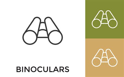 제목이 있는 편집 가능한 쌍안경 아이콘입니다 모바일 응용 프로그램 웹 사이트 소프트웨어 및 인쇄 미디어에 유용합니다 감시에 대한 스톡 벡터 아트 및 기타 이미지 Istock