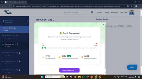 nxtcode codingchallenge progress growthmindset nxtwave ccbp uma devi mucherla