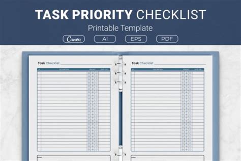 Task Priority Checklist Graphic By JUNDI Creative Fabrica
