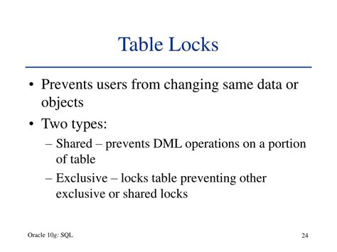 Ppt Chapter 5 Data Manipulation And Transaction Control Oracle 10 G