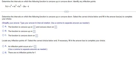 solved determine the intervals on which the following
