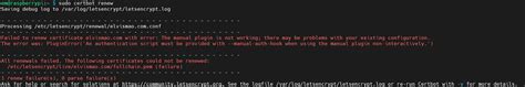 解決 Certbot SSL 更新失敗 The manual plugin is not working 毛哥EM資訊密技