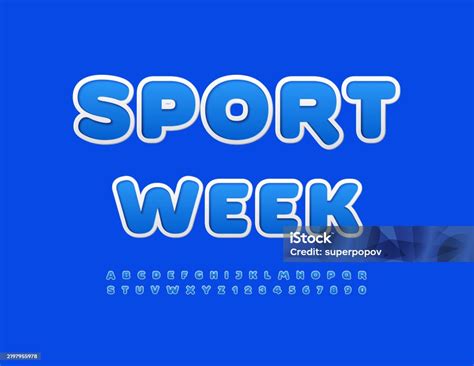 벡터 활동 전단지 스포츠 위크 밝은 디지털 알파벳 문자 및 숫자 세트 Basketball League에 대한 스톡 벡터 아트 및 기타 이미지 Basketball