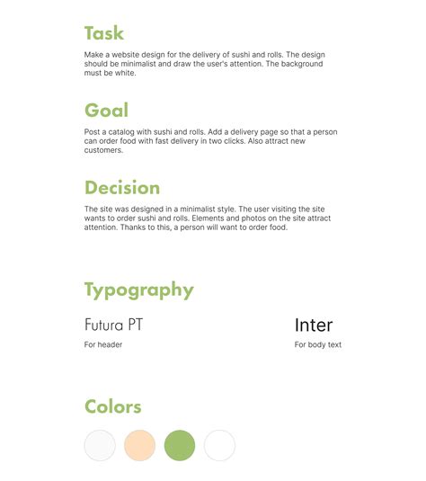 Landing Page Design For Delivery Of Sushi And Rolls On Behance