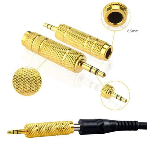 6 5mm Female To 3 5mm Male Audio Jack Converter Stereo Headphone Mic Audio Jack Adapter