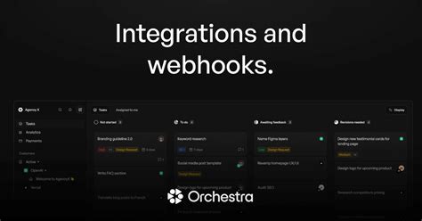 Integrations And Webhooks Orchestra