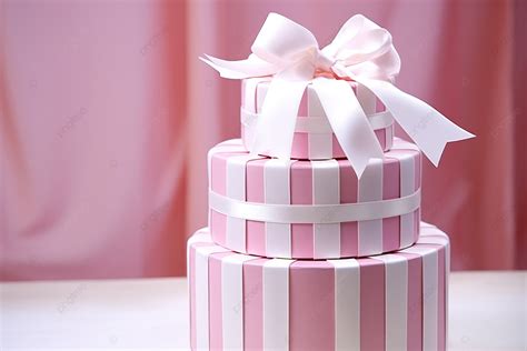 흰색 리본이 달린 분홍색 줄무늬 상자 감사 고해상 리본 배경 일러스트 및 사진 무료 다운로드 Pngtree