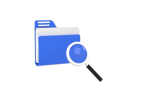 Folder Icon And Magnifying Glass Open Folder Icon Folder With