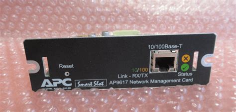 Apc Ap9617 Smartslot Ups Network Management Card Black
