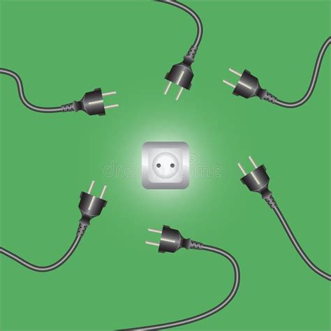 Electrical Circuits Vector Illustration Simple Series Parallel Eu