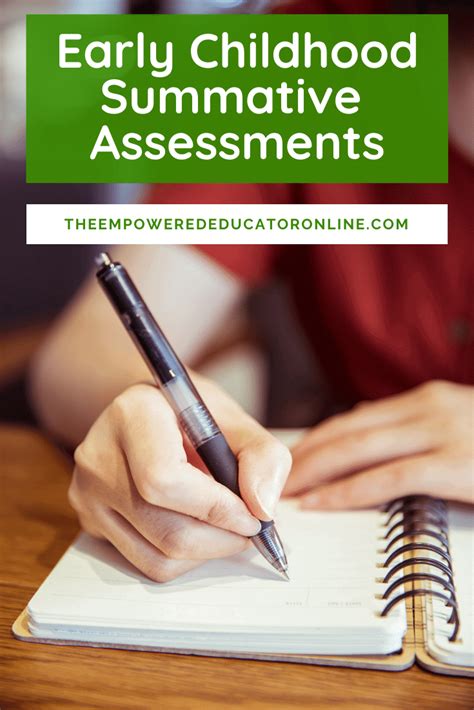 Summative Assessments For Early Learning