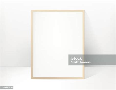 밝은 인테리어의 목재 사진 또는 사진 프레임 디자인용 템플릿 모형에 대한 스톡 벡터 아트 및 기타 이미지 모형 목재 재료 액자 Istock