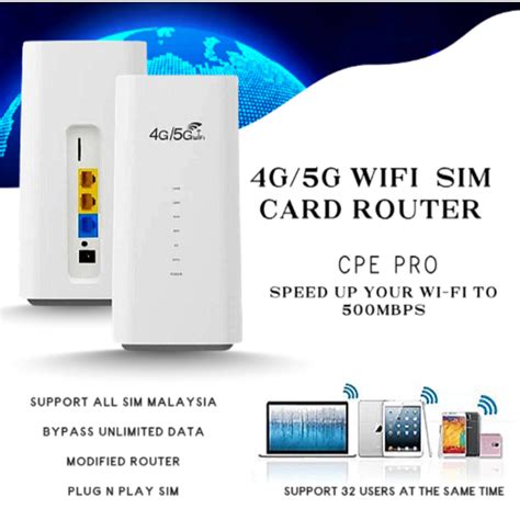 Modem Turbo CPE PRO Modified 4G LTE Router Modem Unlocked Unlimited Hotspot Wifi Unlimited