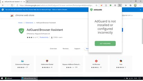 Adguard Browser Assistant Says Adguard Is Not Installed Or Configured Incorrectly · Issue 3332