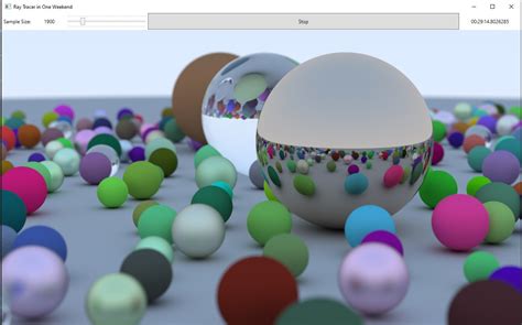 Github Cheesebaron Raytracinginoneweekend A C Net Core Implementation Of Ray Tracing In