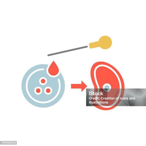 Cultured Cells Flat Icon Vector Isolated Element Stock Illustration Download Image Now