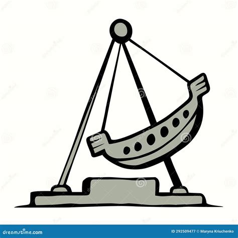 Swinging Boat Entertainment Vector Drawing 272652745