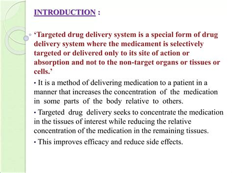 Targeted Drug Delivery System Ppt