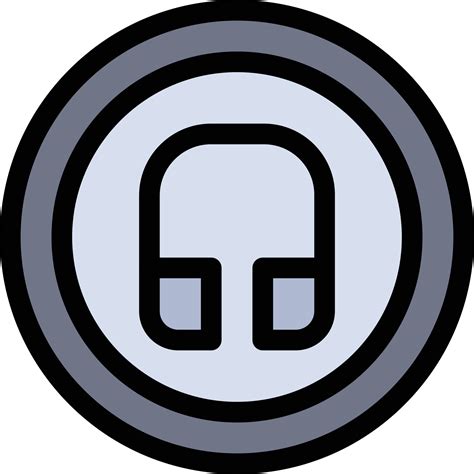 Earphone Headphone Basic Ui Flat Color Icon Vector Icon Banner Template