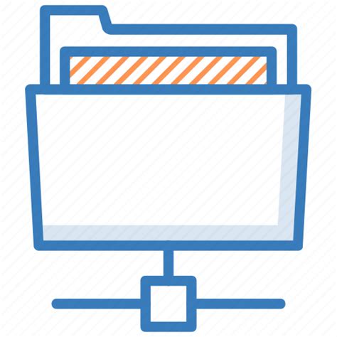 Connected Folder Folder Sharing Linked Folder Server Folder Server Storage Icon Download