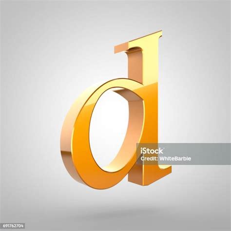 골드 D 소문자 흰색 배경에 고립 0명에 대한 스톡 사진 및 기타 이미지 0명 3차원 형태 관능 Istock