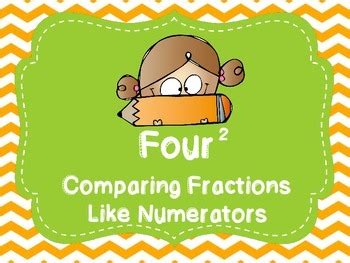 Comparing Fractions Like Numerators By Show And Tattle TpT