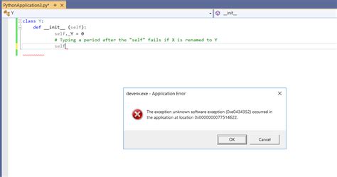 Visual Studio Crashes When Typing Python Code Issue Microsoft Ptvs Github