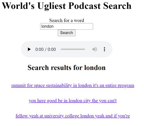 How To Build The Worlds Ugliest Podcast Search Engine With Python Deepgram Blog ⚡️ Deepgram