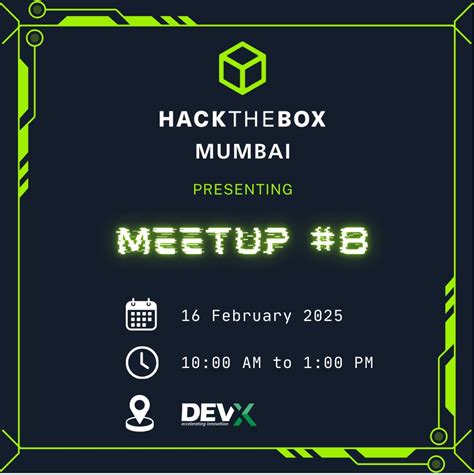 Hack The Box Meetup Mumbai India On Linkedin Cybersecurity Hackthebox Hacktheboxmeetup