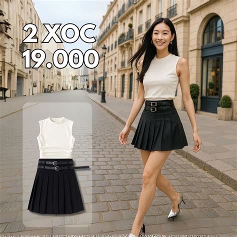 Good 👗Складан юбка Цагаан топ 💵Үнэ 19 000₮ 🎨Өнгө Хар Саарал 📐Хэмжээ Free 40 75кг Сайн