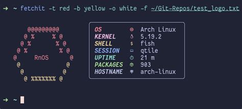 github ruturajn fetchit a system fetch tool for linux written in rust