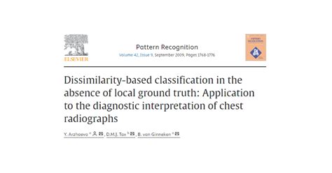 Dissimilarity Based Classification In The Absence Of Local Ground Truth